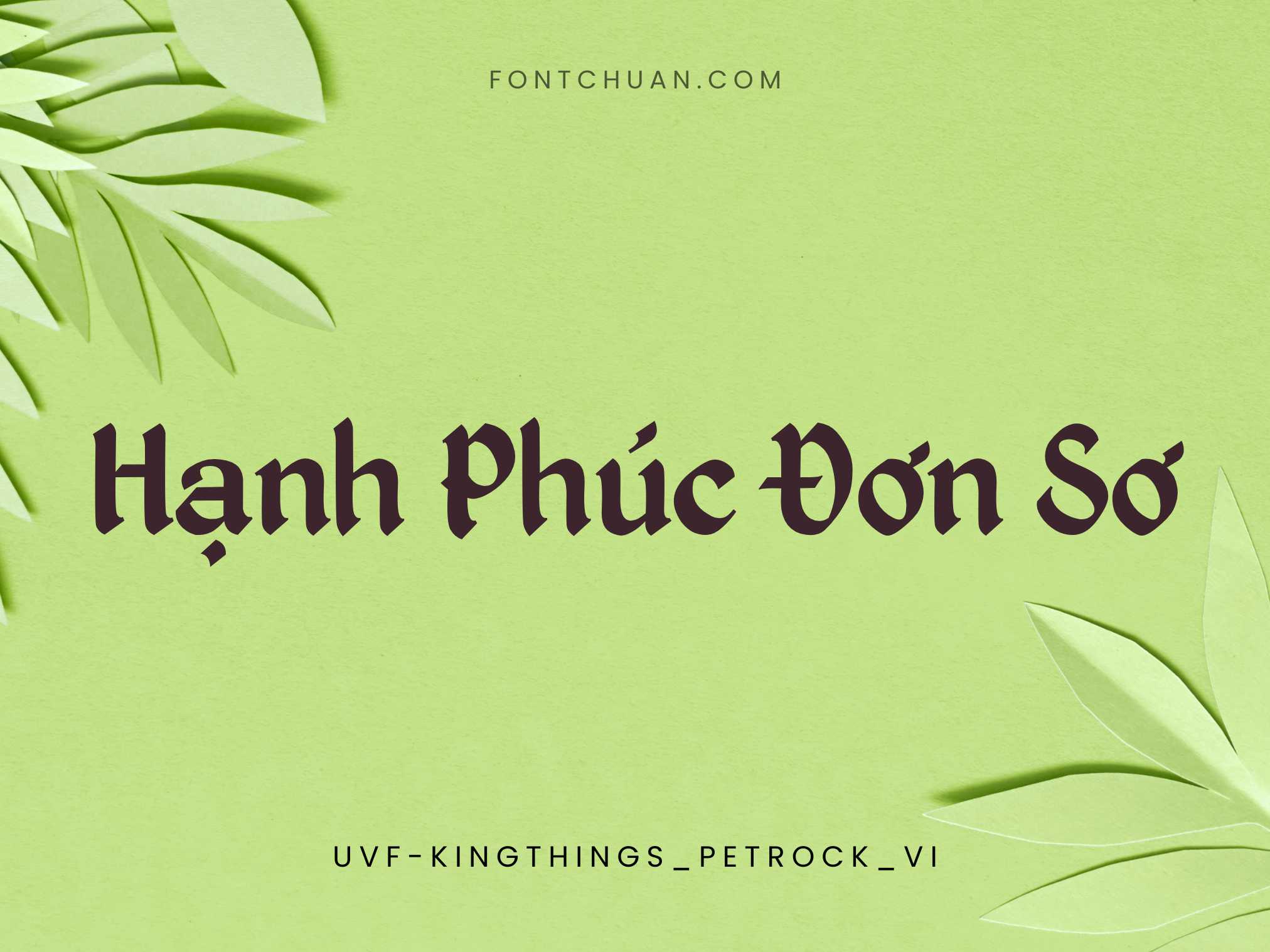 Tải Font Kingthings Petrock Vi Việt Hóa miễn phí | Font Chuẩn