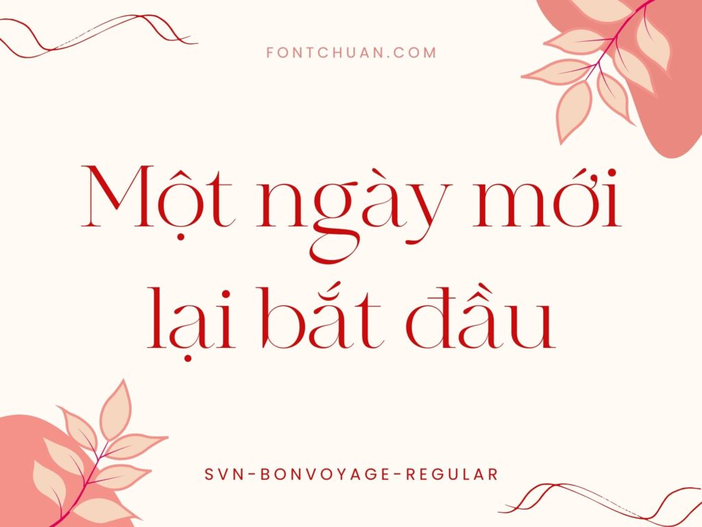 Tải Font SVN Bon Voyage Việt Hóa miễn phí | Font Chuẩn